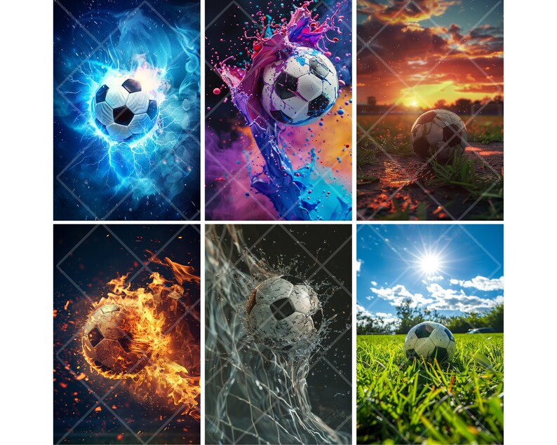 Soccer Digital Backdrops. Composite Backgrounds for Soccer Posters and ...