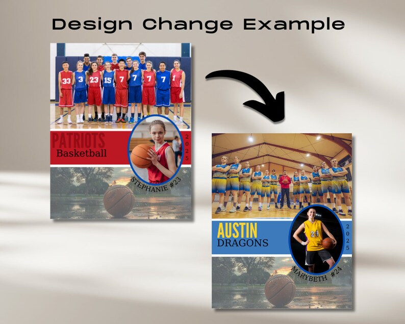 Basketball Memory Mate Canva Template. Customizable Basketball Memory ...