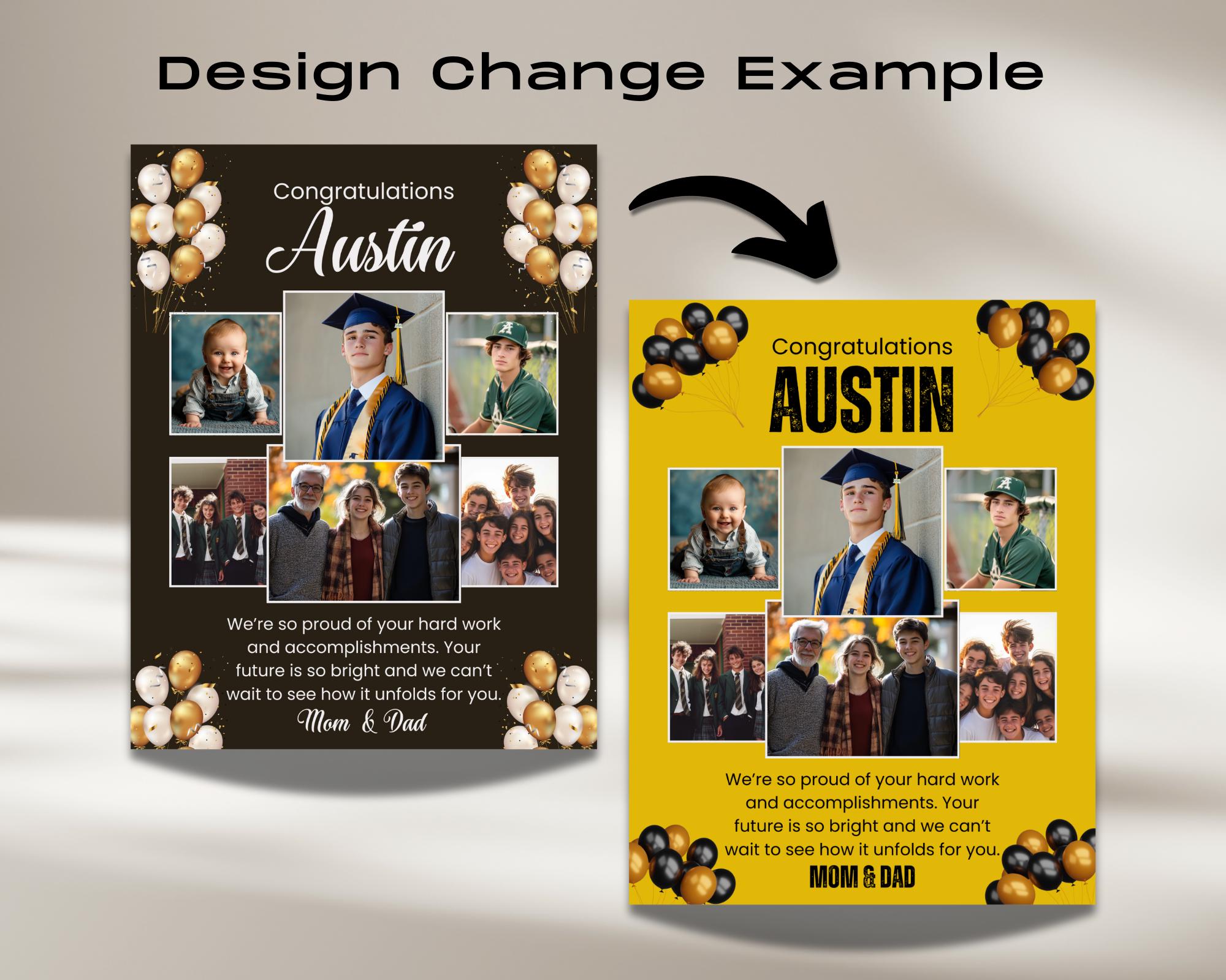 High School Yearbook Ad Canva Template. Customizable Sizes Include Full ...