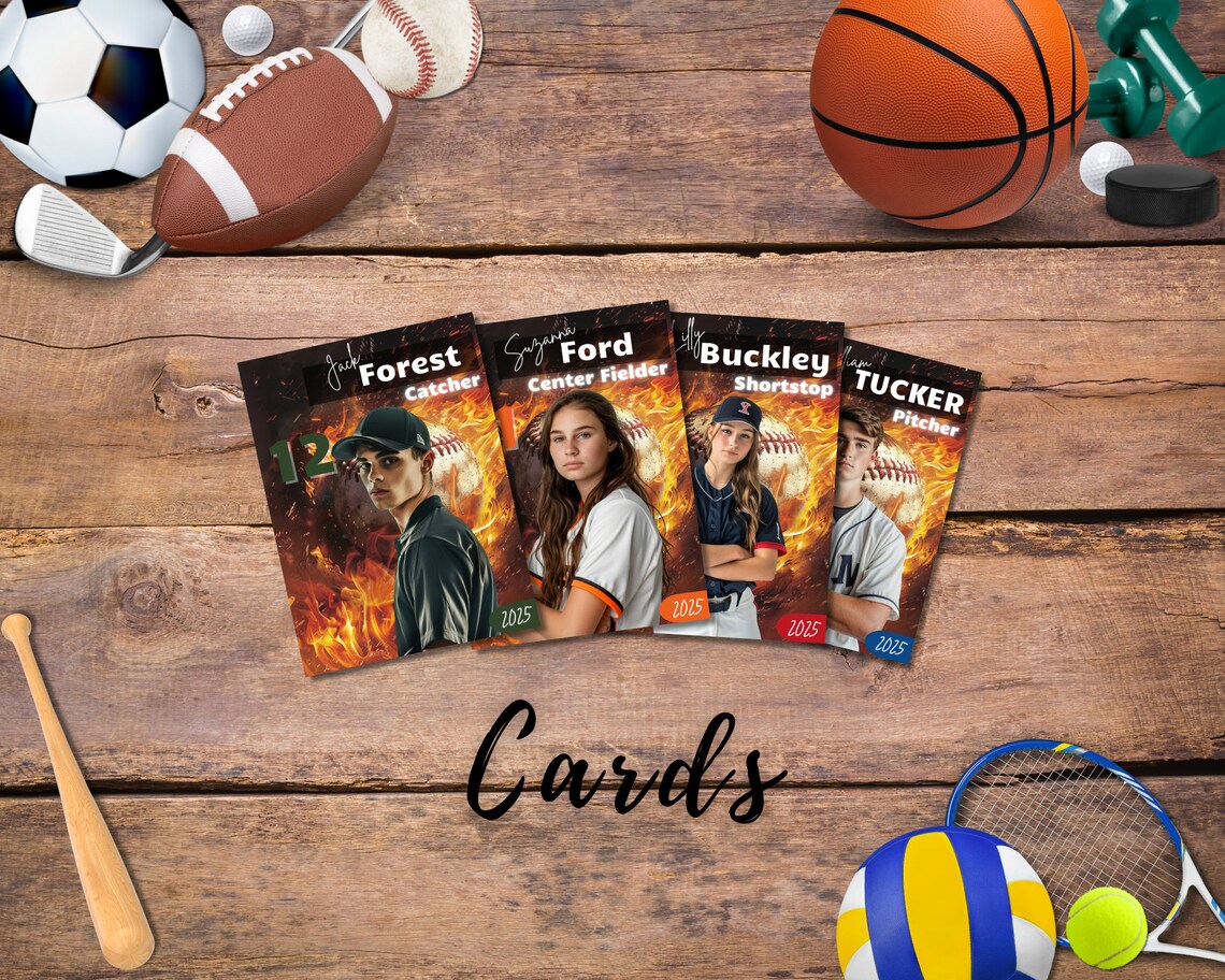 Baseball Poster Canva Template. Gift for Baseball Player. Non Photoshop ...