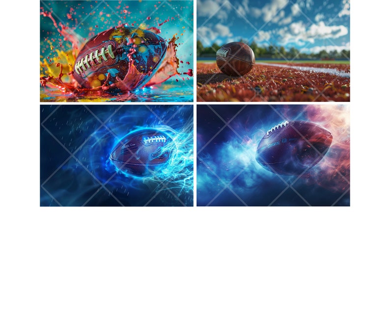 Football Digital Backdrops. Photoshop Photography Backgrounds for ...