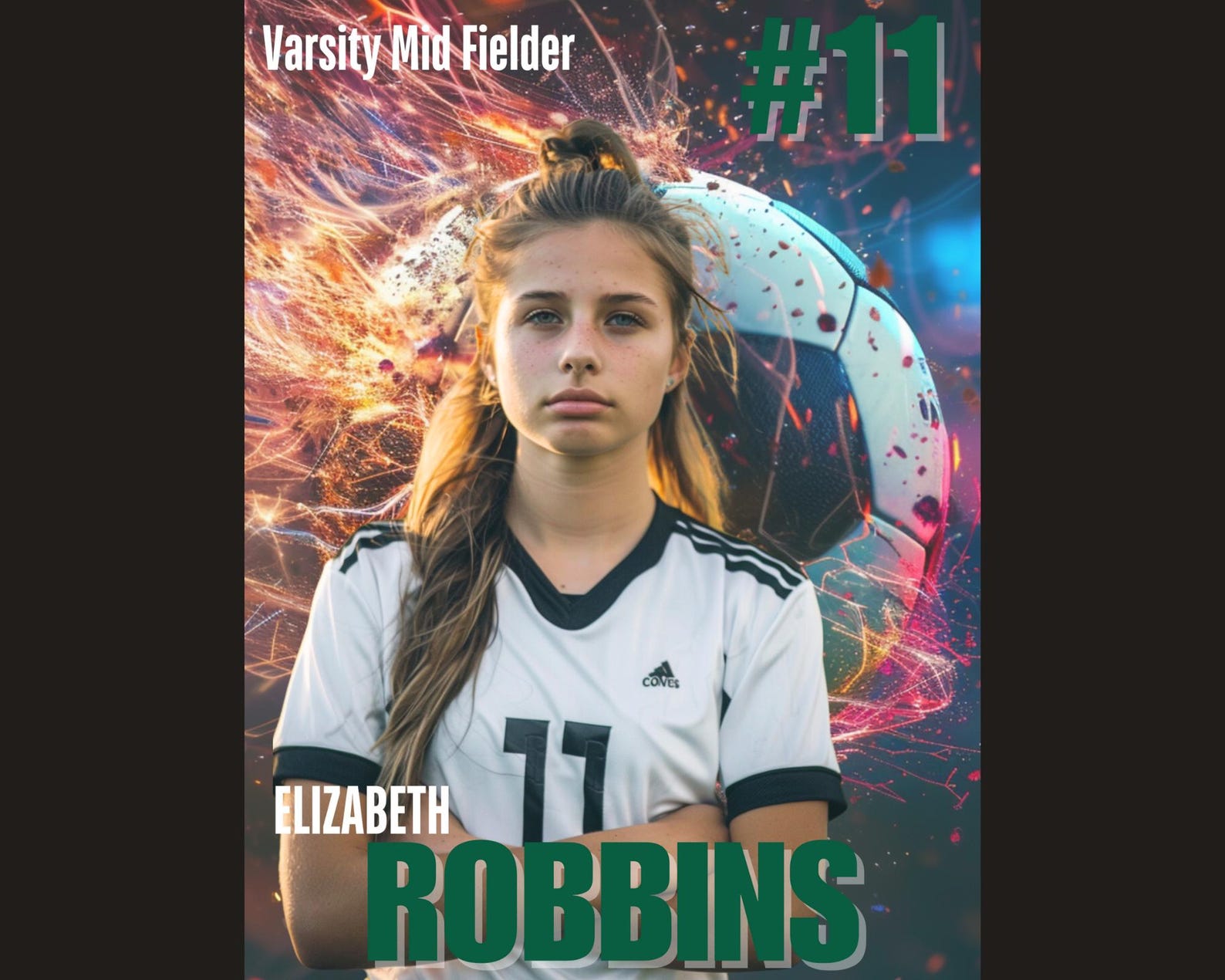 Soccer Poster Canva Template. Gift for Varsity Soccer Player. Non ...
