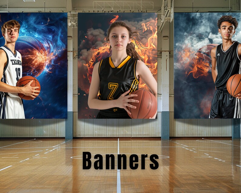 Basketball Digital Backdrops. Composite Backgrounds for Basketball ...
