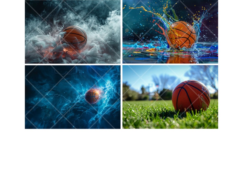 Basketball Digital Backdrops. Composite Backgrounds for Basketball ...