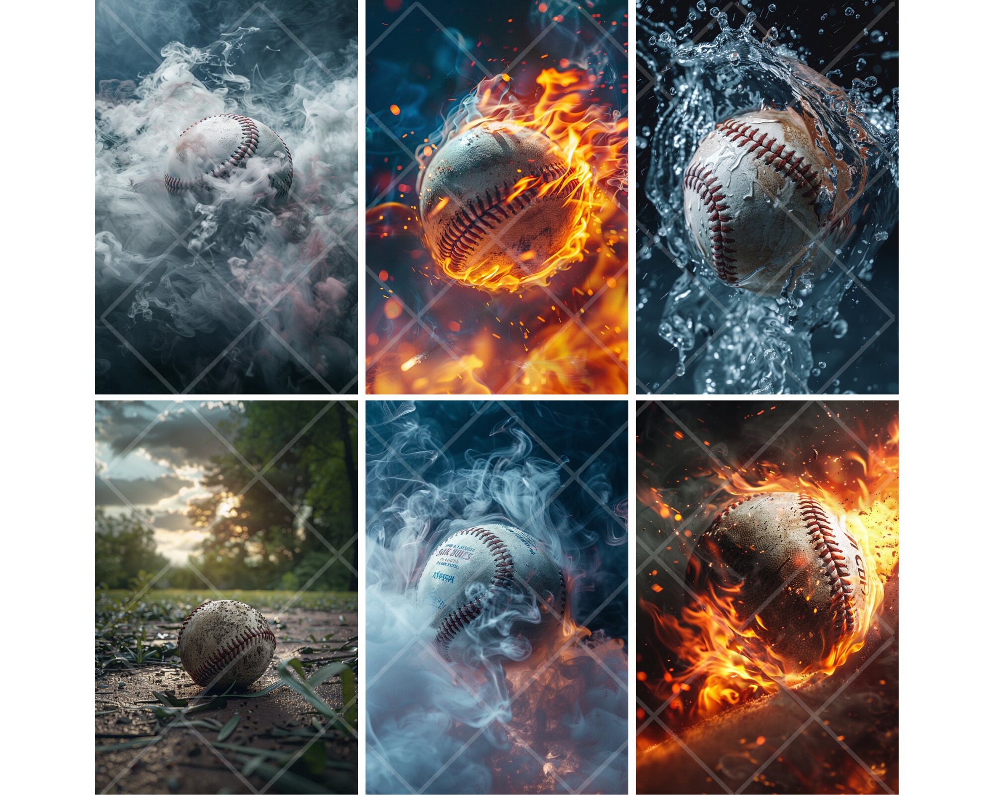 Baseball and Softball Digital Backdrops. Composite Backgrounds for ...