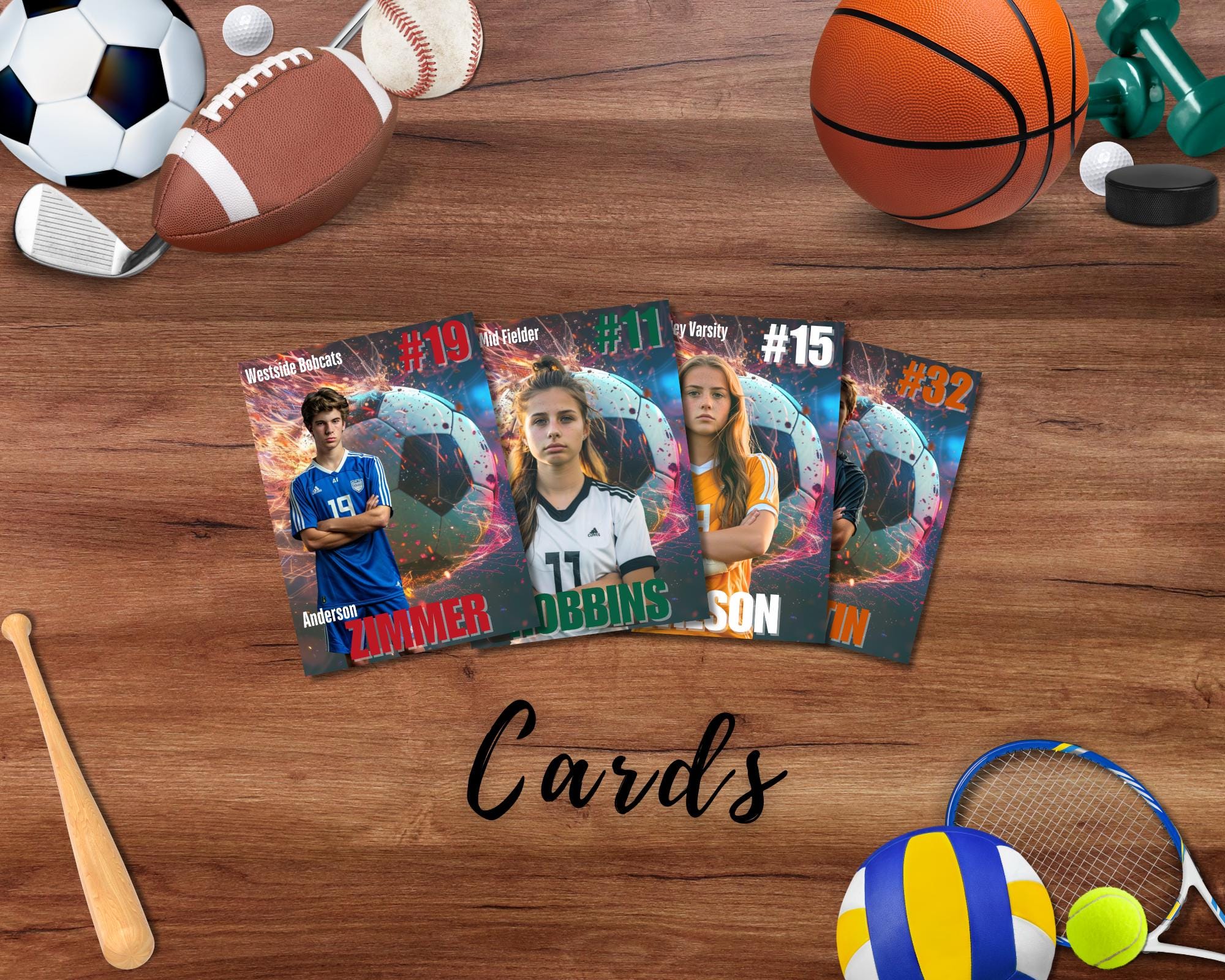 Soccer Poster Canva Template. Gift for Varsity Soccer Player. Non ...