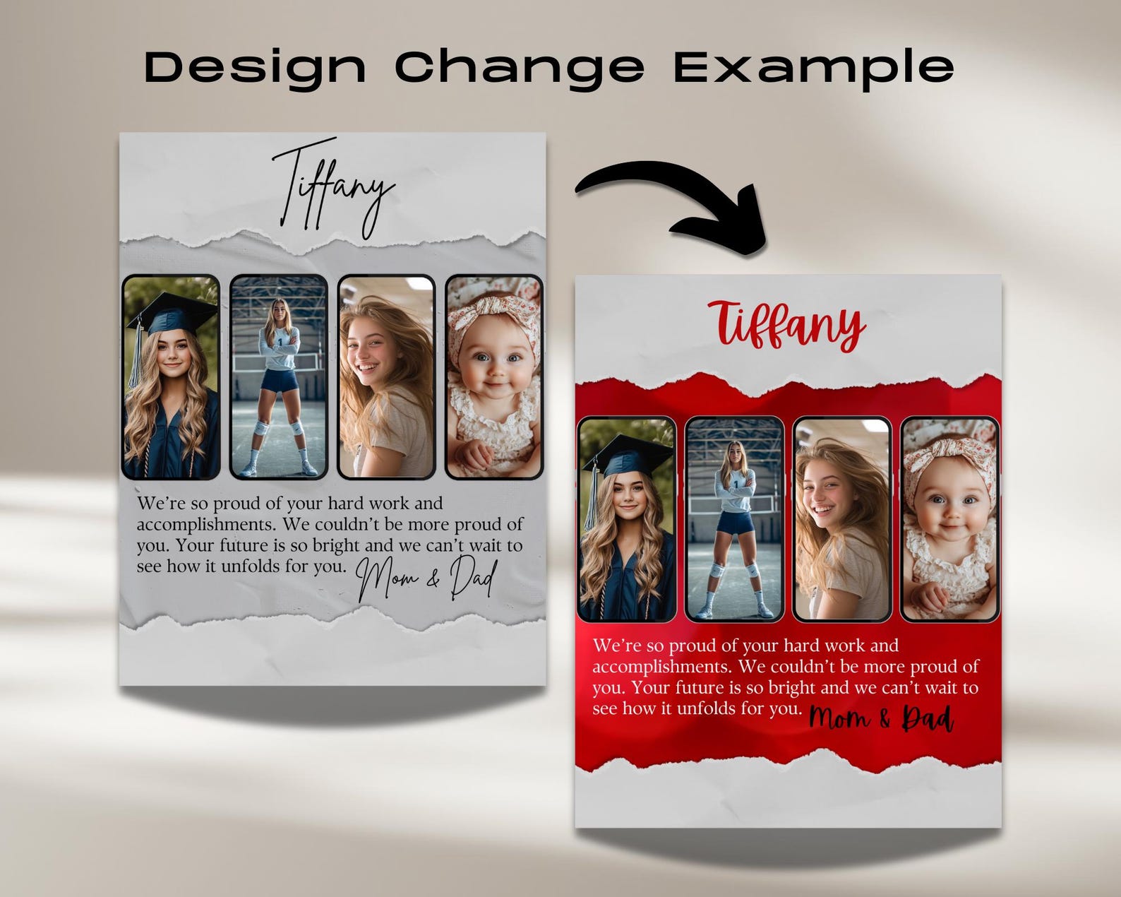 High School Yearbook Ad Canva Template. Customizable Sizes Include Full ...