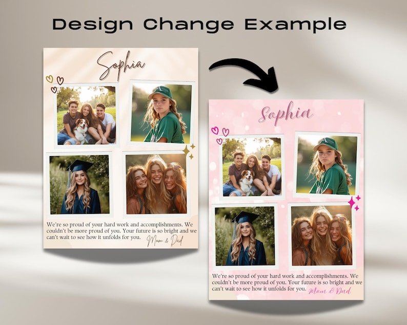 High School Yearbook Ad Canva Template. Customizable Sizes Include Full ...