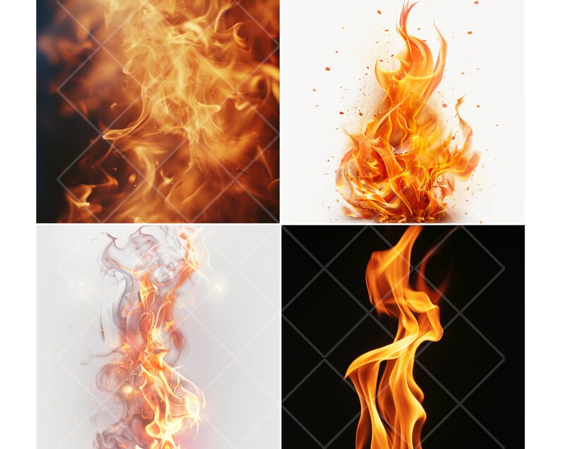 Fire Digital Backdrops. Composite Backgrounds for Sports Banners ...