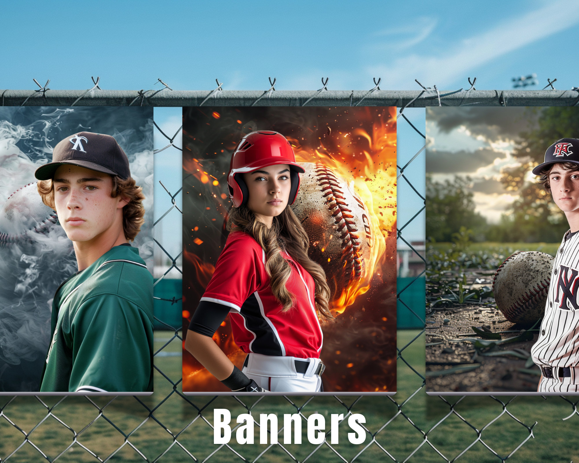 Baseball and Softball Digital Backdrops. Composite Backgrounds for ...