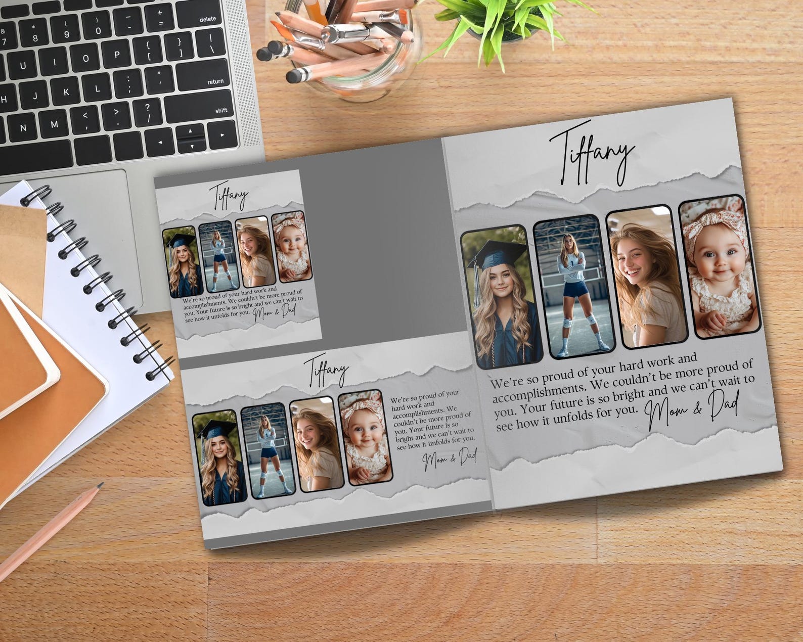 High School Yearbook Ad Canva Template. Customizable Sizes Include Full ...