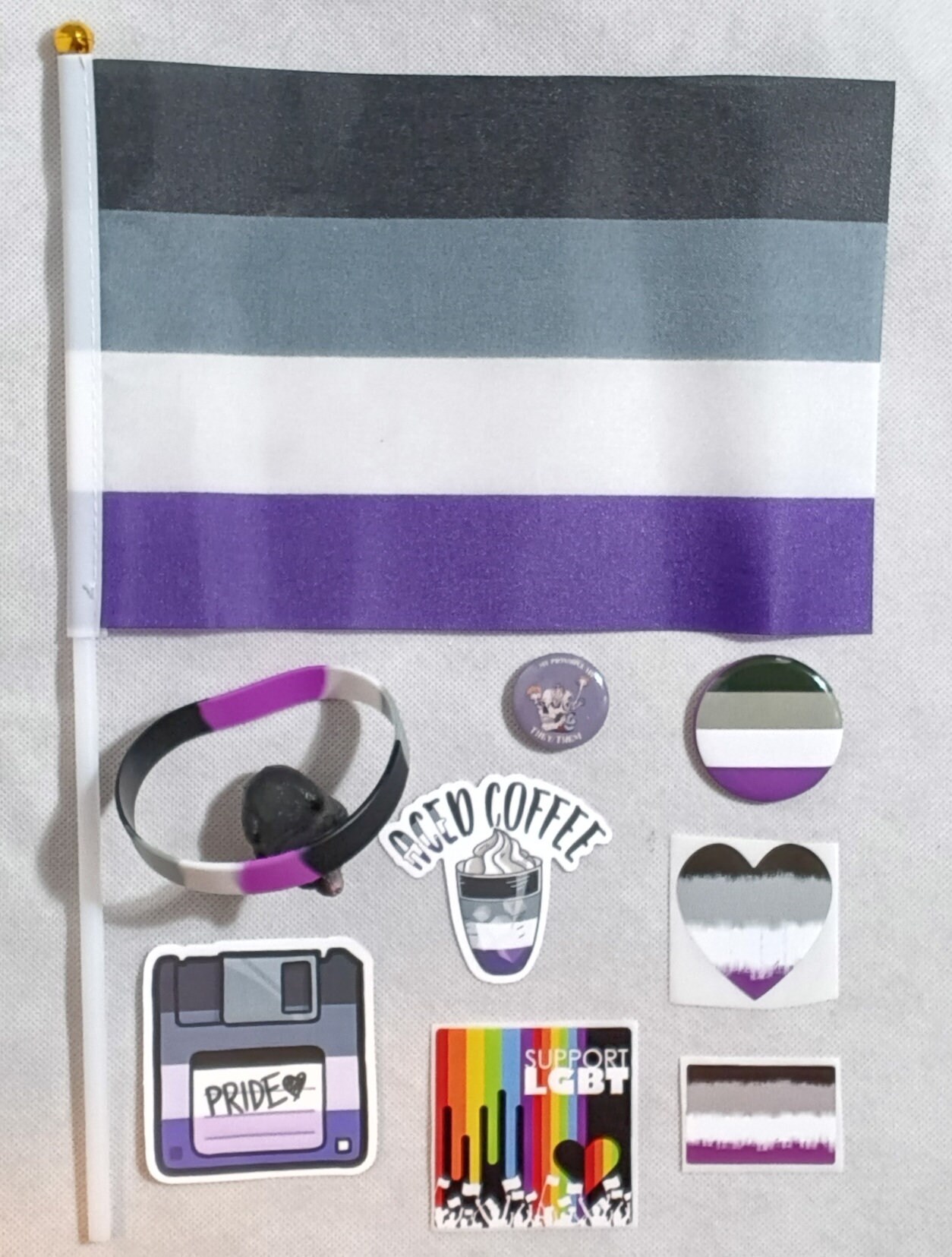 Asexual Pride Flag and Accessories - Etsy