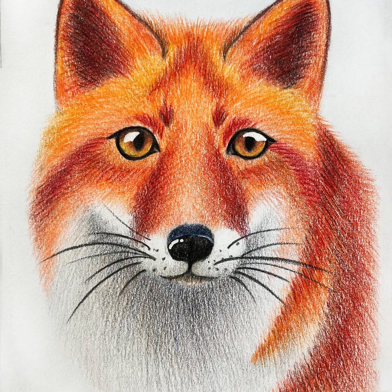 Fox Drawings - Etsy