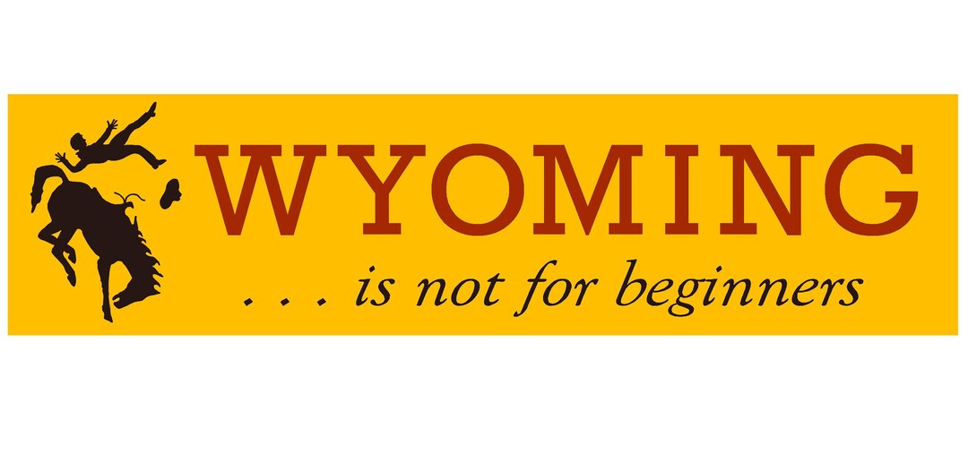 Wyoming Bronco Bumper Stickers - Etsy