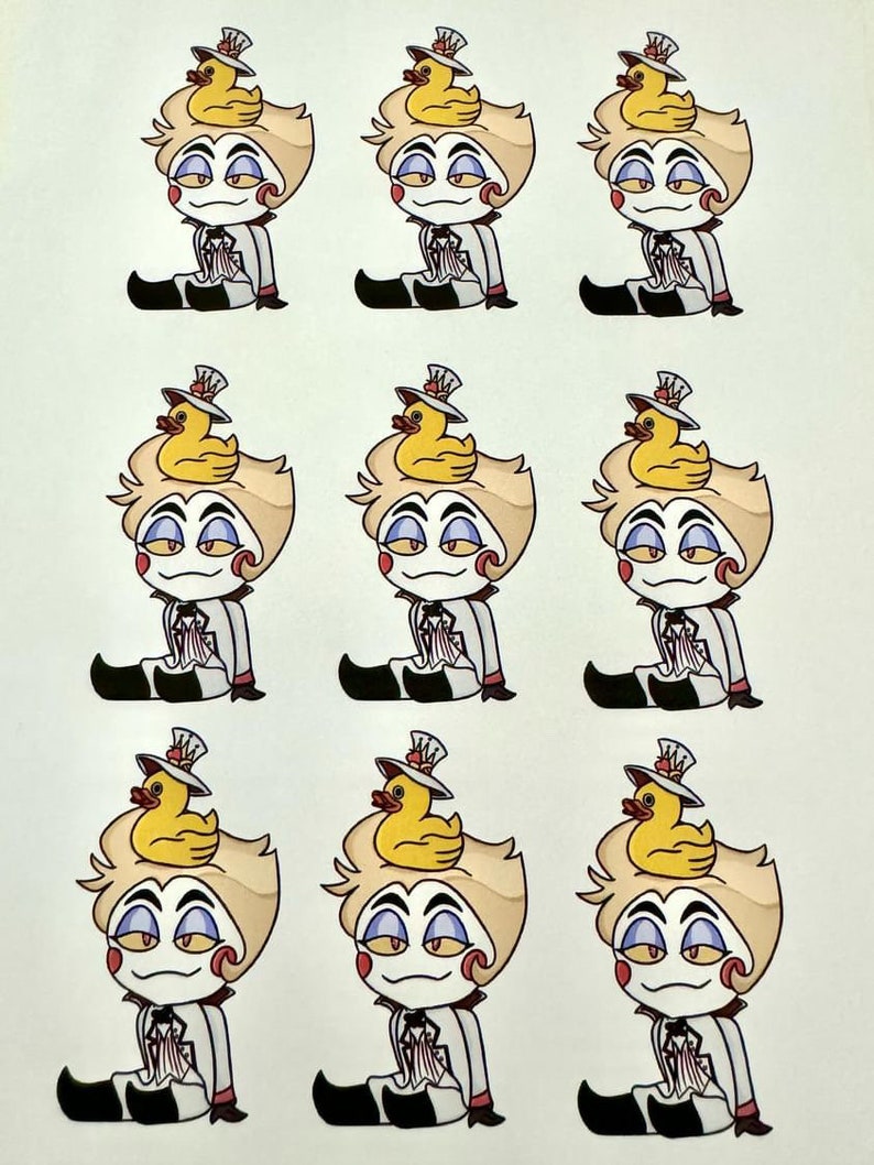 Hazbin Hotel Lucifer Duck Sticker Laptop Stickers Cute Stickers ...