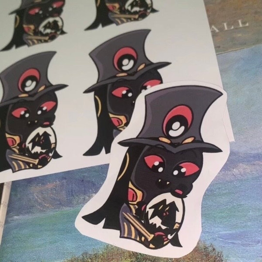 Hazbin Hotel Sir Pentious With Egg Boi Sticker Laptop Stickers Cute ...