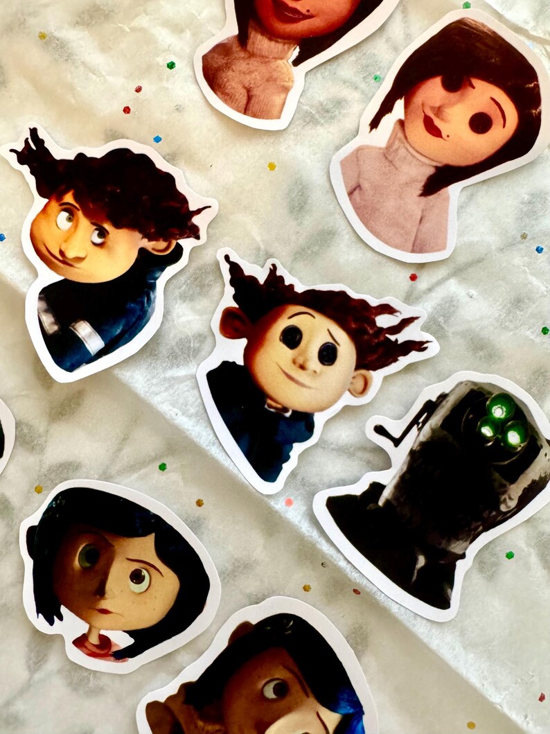 Coraline Stickers, the Other Mother, Wybie, Vinyl Sticker - Etsy