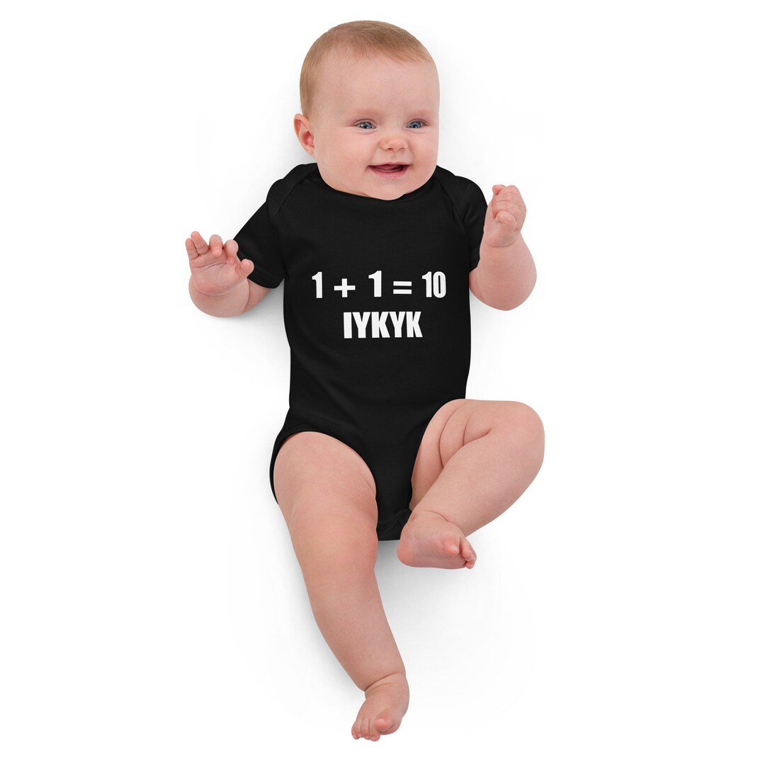 Binary Code Baby Onesie 1 1 10 Cute Math Bodysuit for Future Developers ...