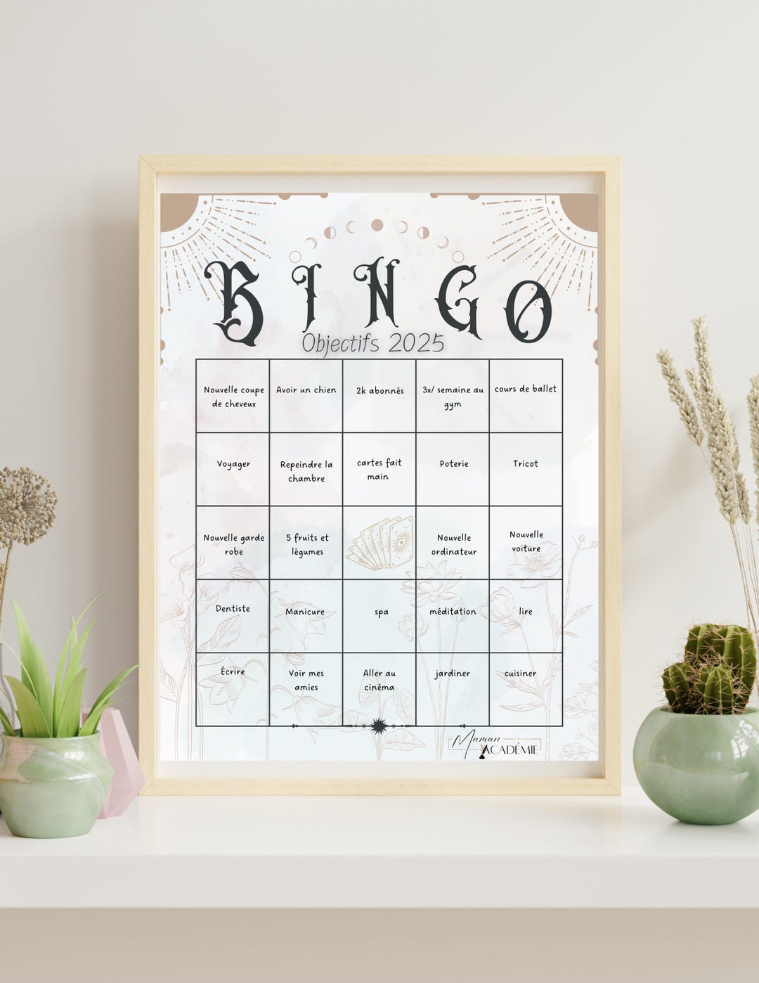 2025 Goal Bingo, Vision Board, Motivational Bingo, Spiritual ...
