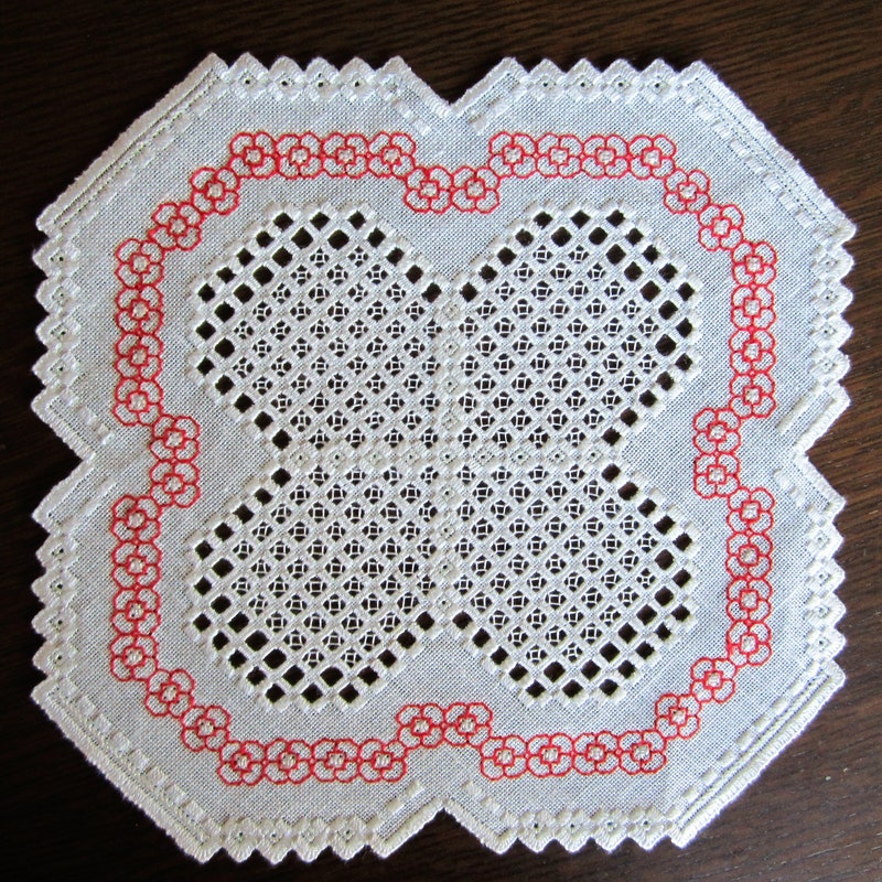 Hardanger Doily - Etsy