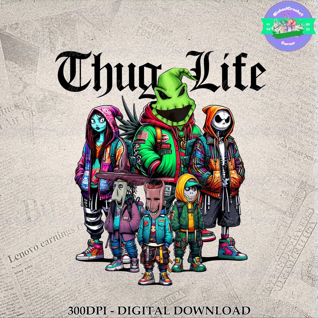 Halloween Nightmare Thug Life Png, Trick or Treat Png, Spooky Season ...