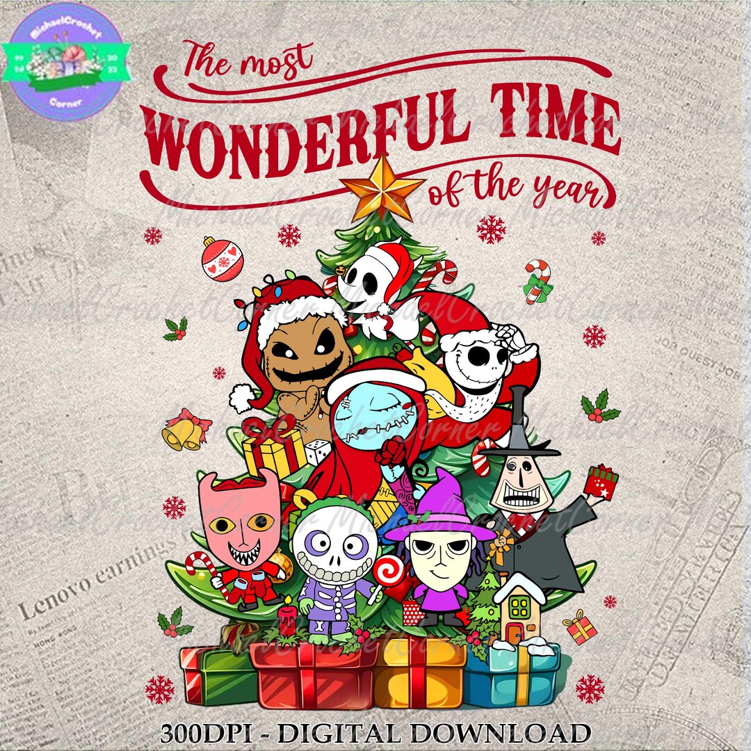 Christmas Nightmare Friends Png, Christmas Coquette Png, Christmas ...