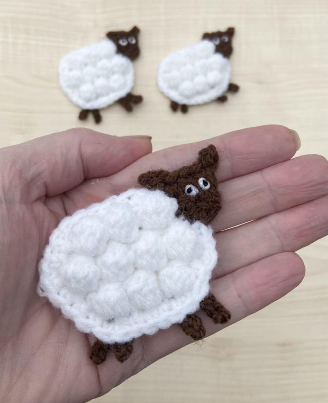 Sheep Applique Crochet Pattern, Crochet Sheep/lamb Decoration Pattern ...