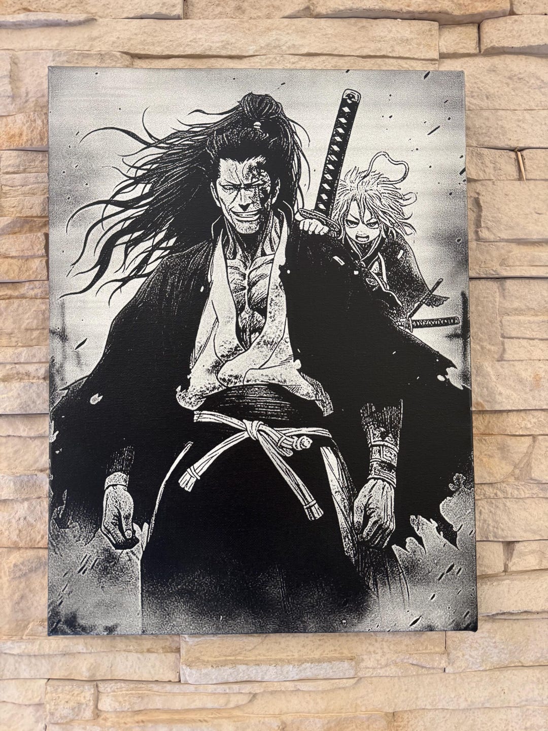Zaraki Kenpachi Bleach Painting – Gemälde und Druck auf Leinwand 30x40 ...