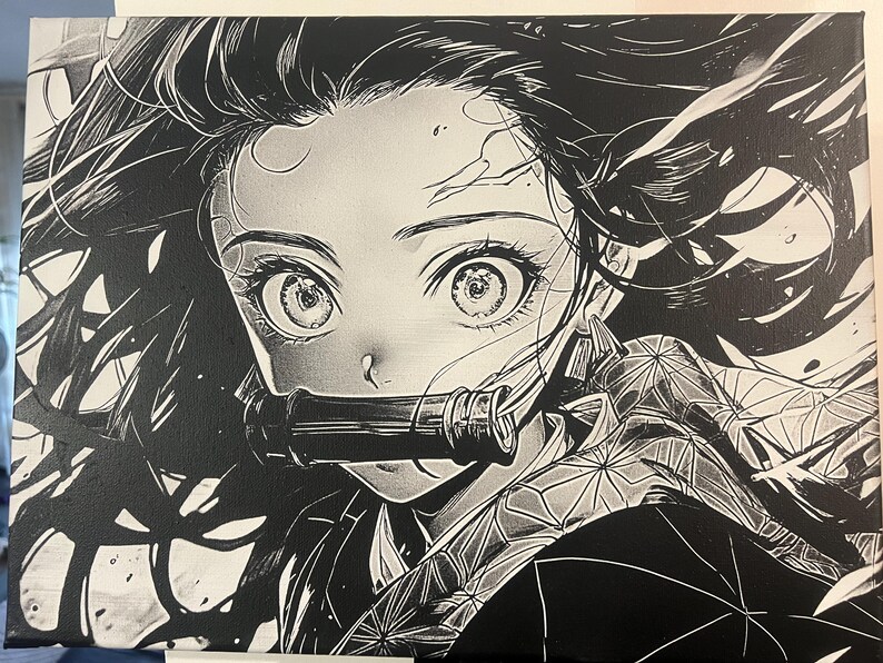 Nezuko Demon Slayer Painting - Etsy Australia
