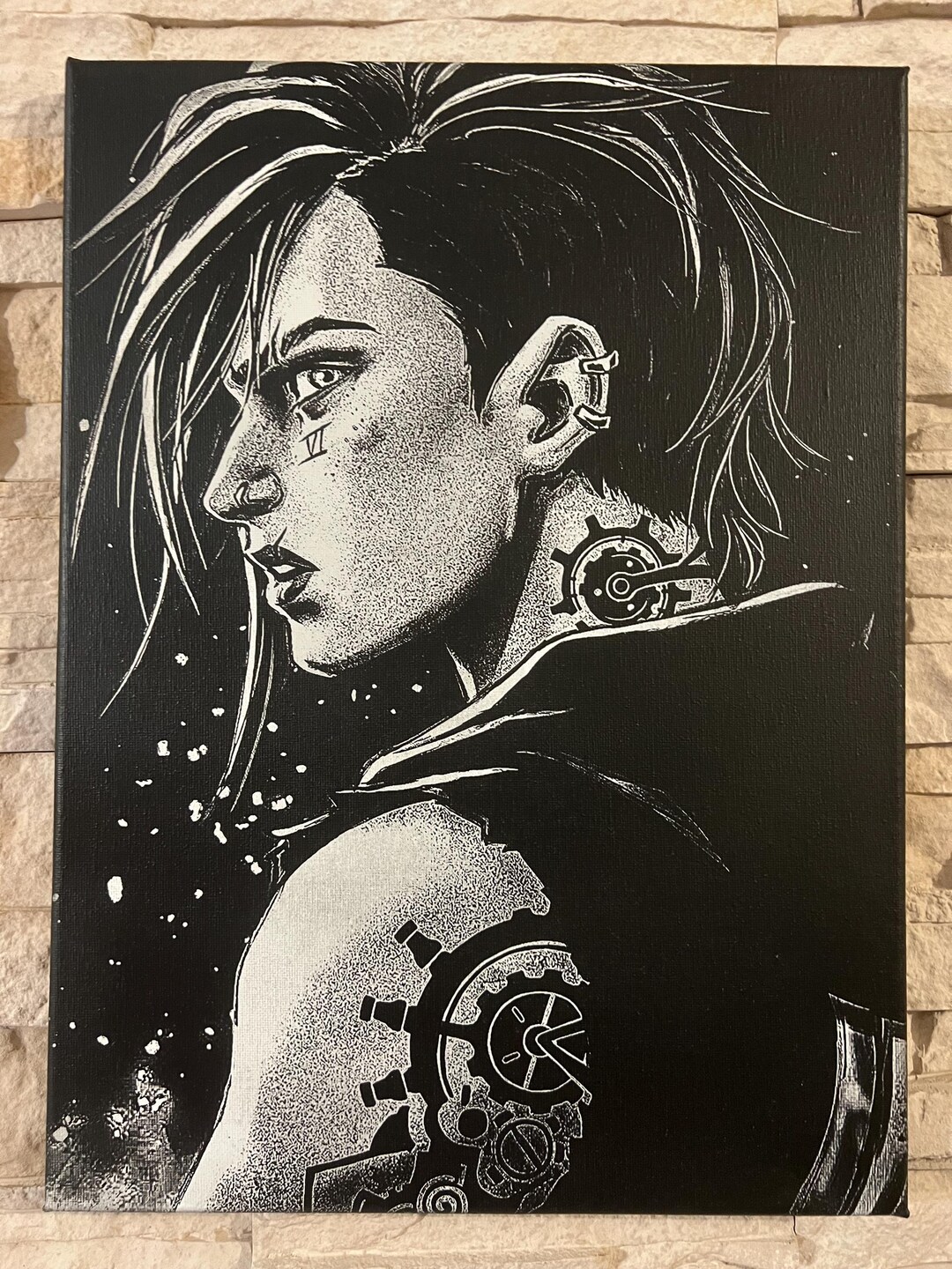 Arcane VI Table, Monochrome Black and White Art 30x40cm - Etsy