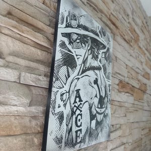 Ace Chart From the Anime Onepiece Manga Style - Etsy