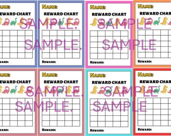 Dinosaur Reward Chart for Kids With Printable Achievement Award and ...