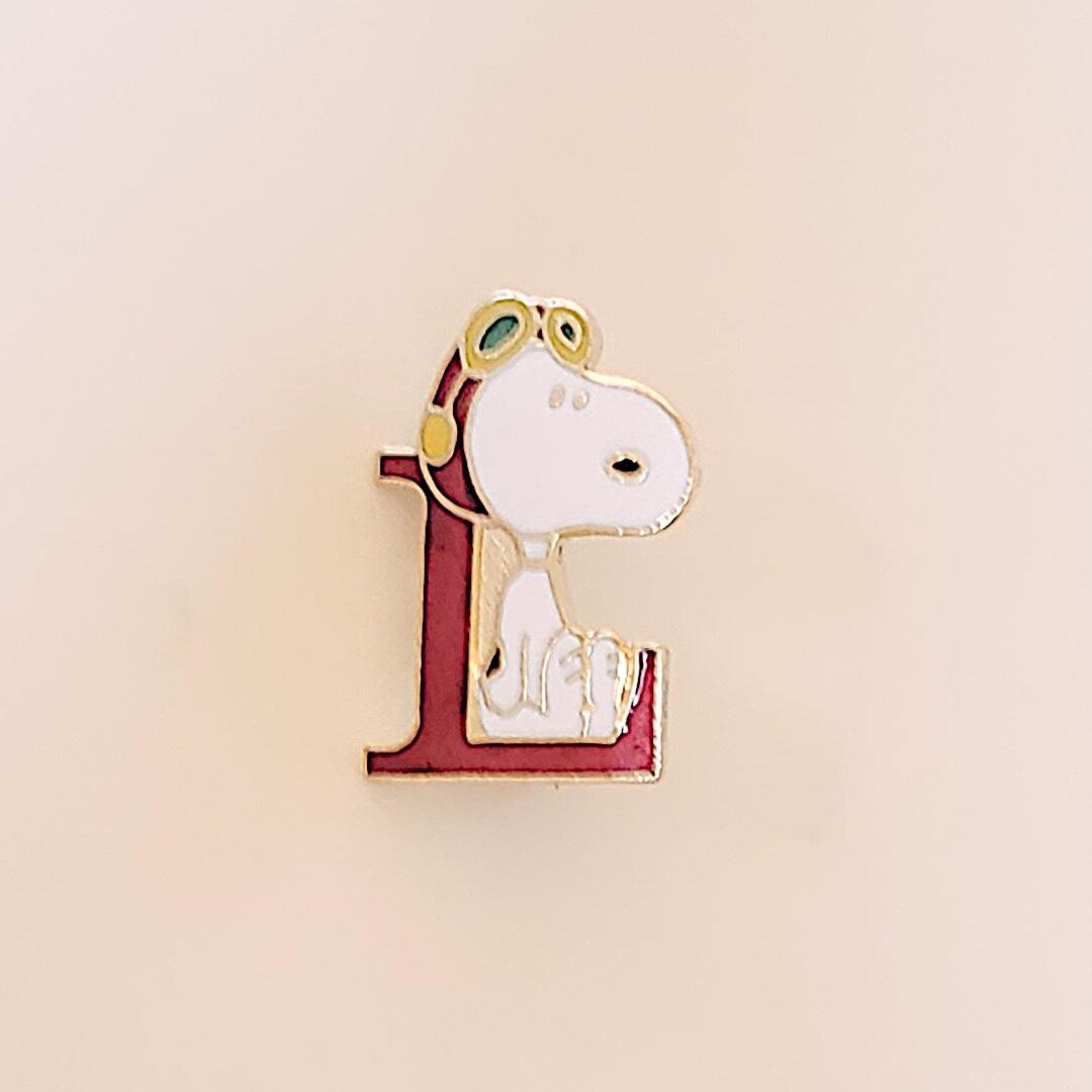 Snoopy Peanuts Letter L Pin Initial Alphabet in Multiple Colors Enamel ...