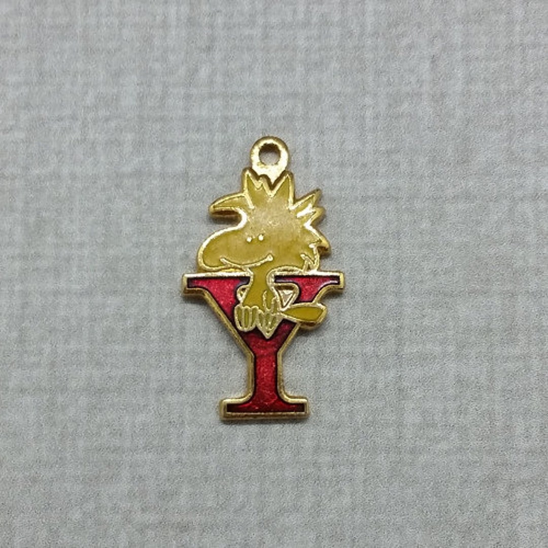 Snoopy Woodstock Peanuts Alphabet Letter Y Charm in Several Colors ...