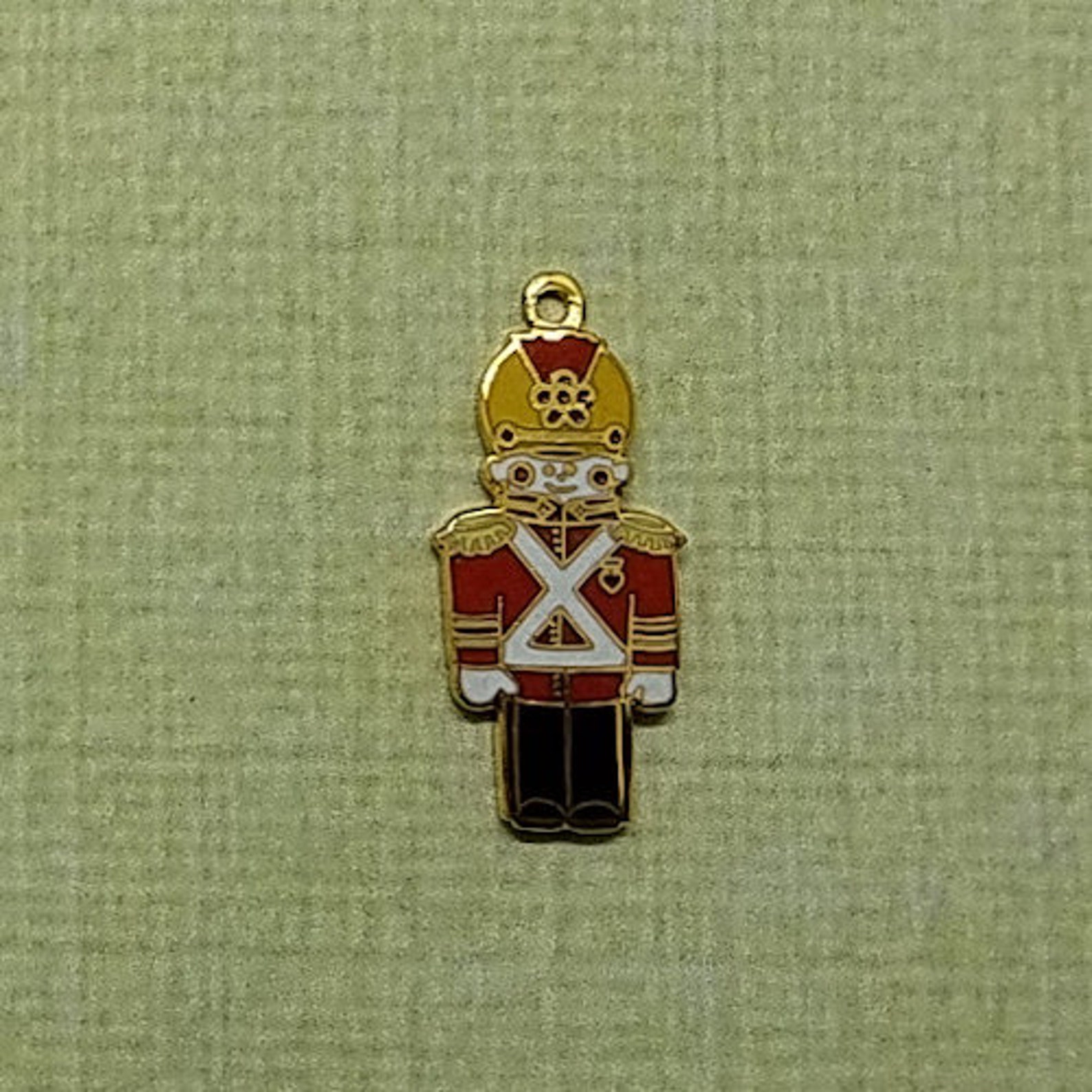 Vintage Aviva Christmas Nutcracker Charm Cloisonne Enamel Collectible ...