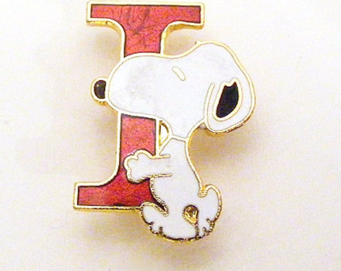 Snoopy Peanuts Letter I Pin Initial Alphabet in Multiple Colors Enamel ...
