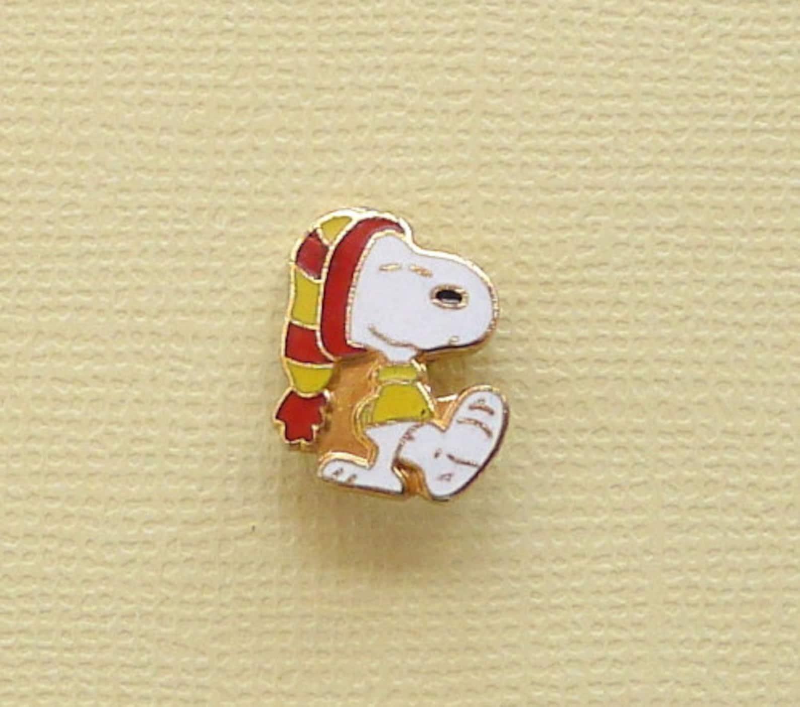 Vintage Snoopy With Cast Broken Leg Pin Peanuts Enamel Cloisonne ...