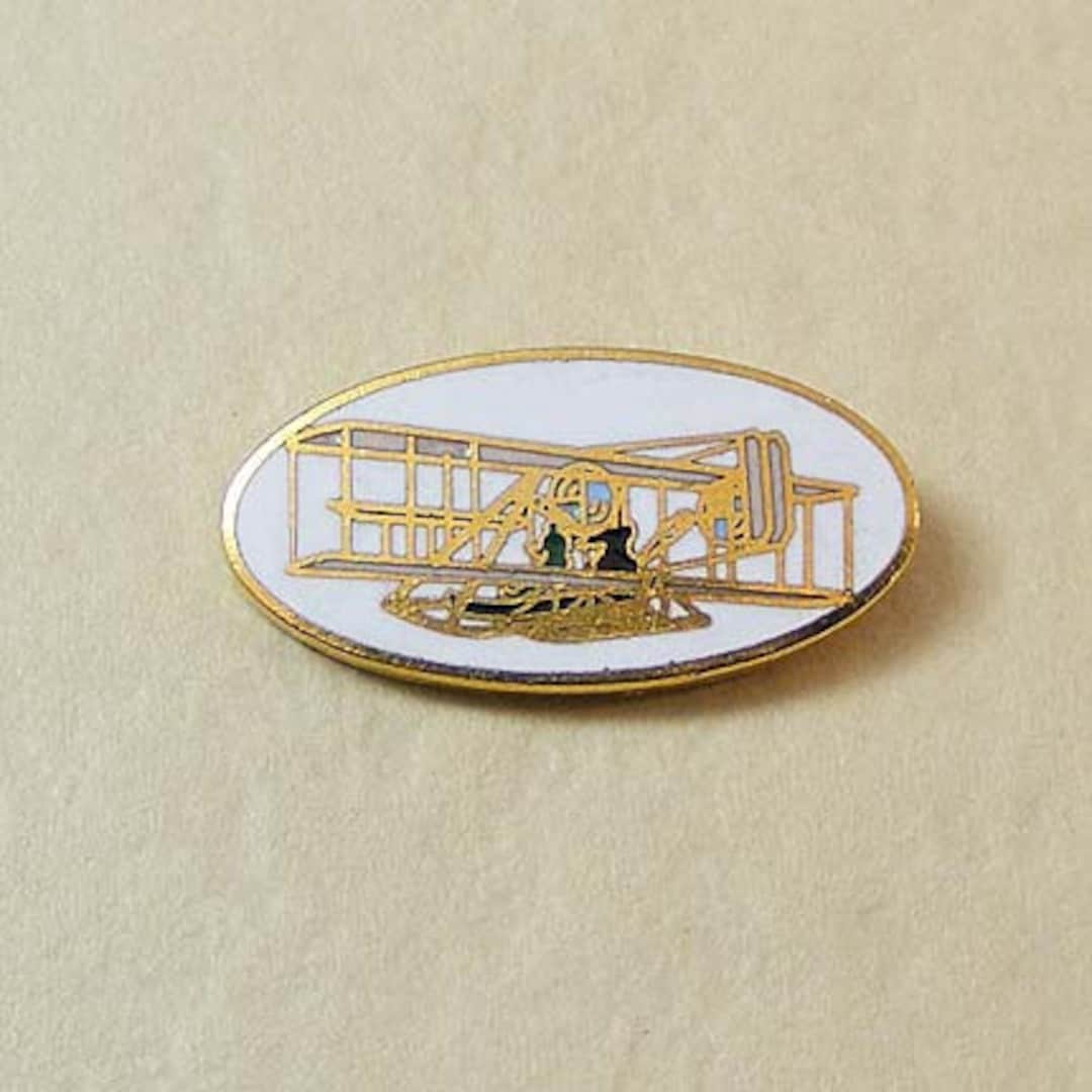 SALE!! Vintage Aviva Pin Plane / Glider Pin Hinged Pinback Enamel ...