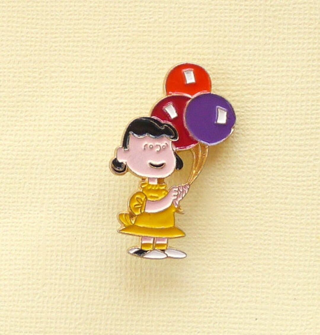 Aviva Vintage Peanuts Lucy With Balloons Pin 1009 - Etsy