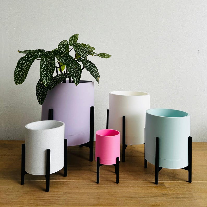 The Magnolia Planter // Plant Stand & Planter and Hidden Drip Tray // 4 ...