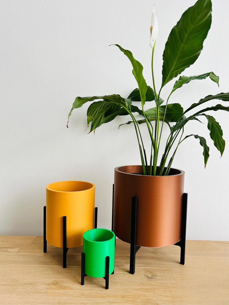 The Magnolia Planter // Plant Stand & Planter and Hidden Drip Tray // 4 ...