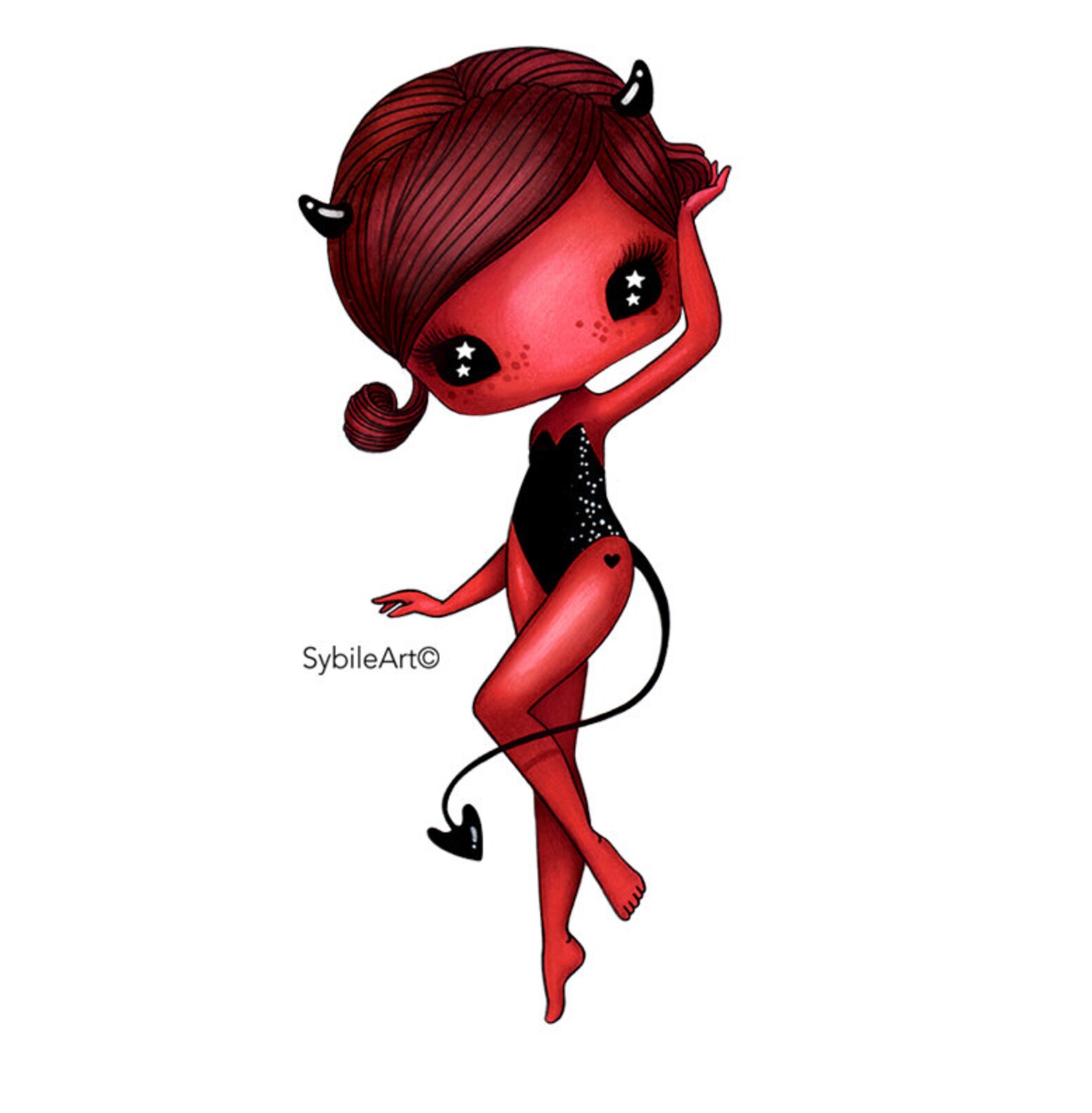 Magnet/sticker: Diablesse - Etsy
