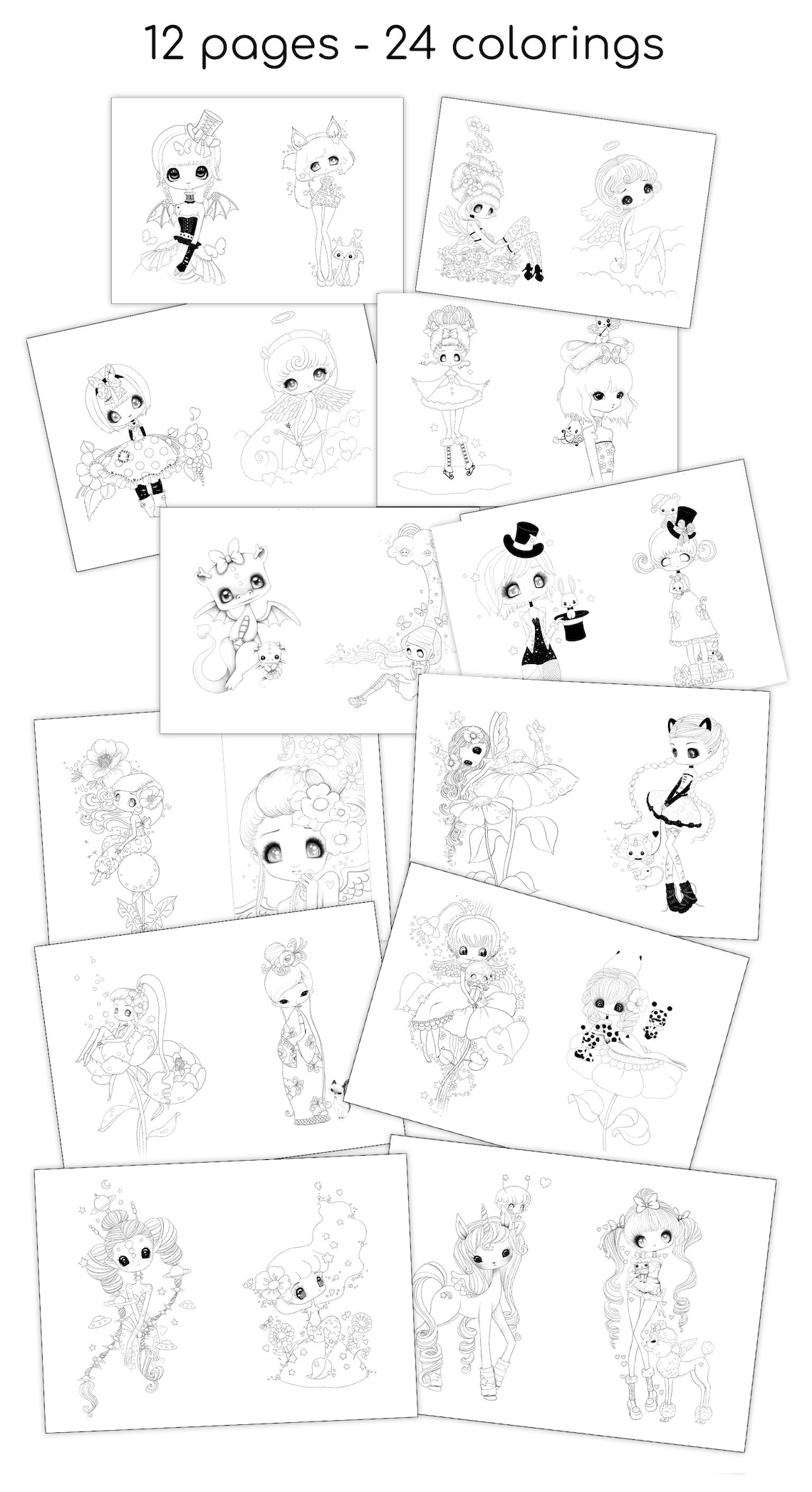 PDF Coloring Book Vol 2 - Etsy