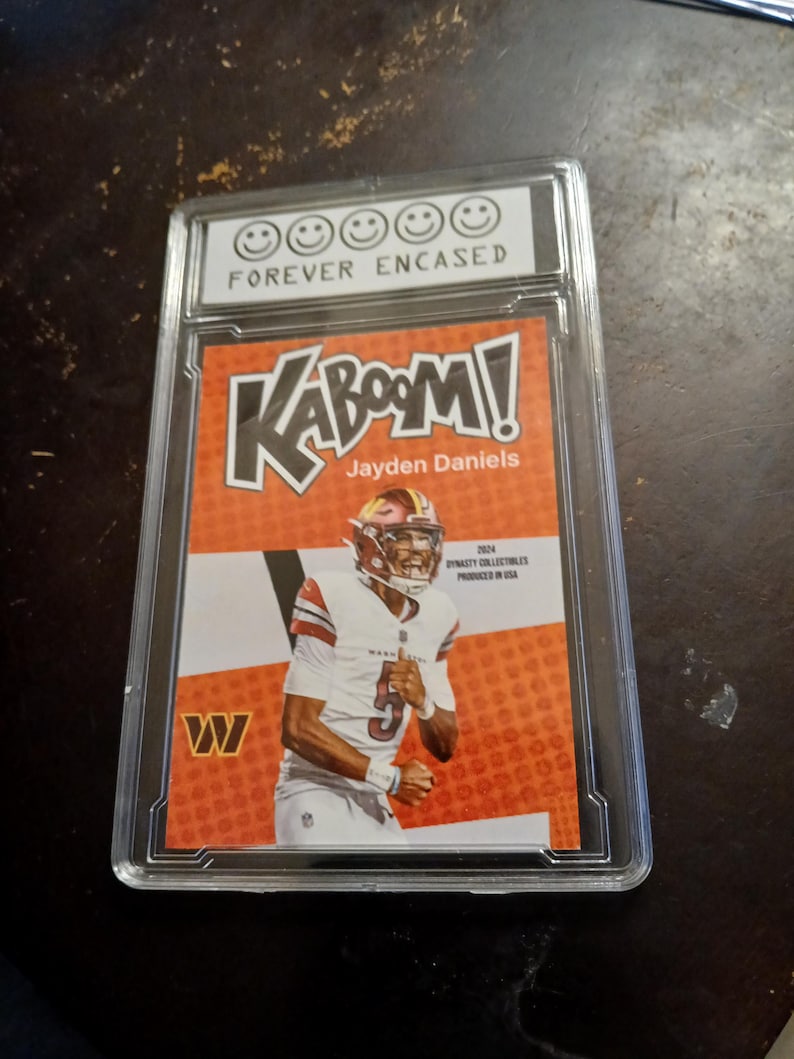 2024 Kaboom! Jayden Daniels Cracked Ice Refractor Rookie Gem Mint 10 by ...
