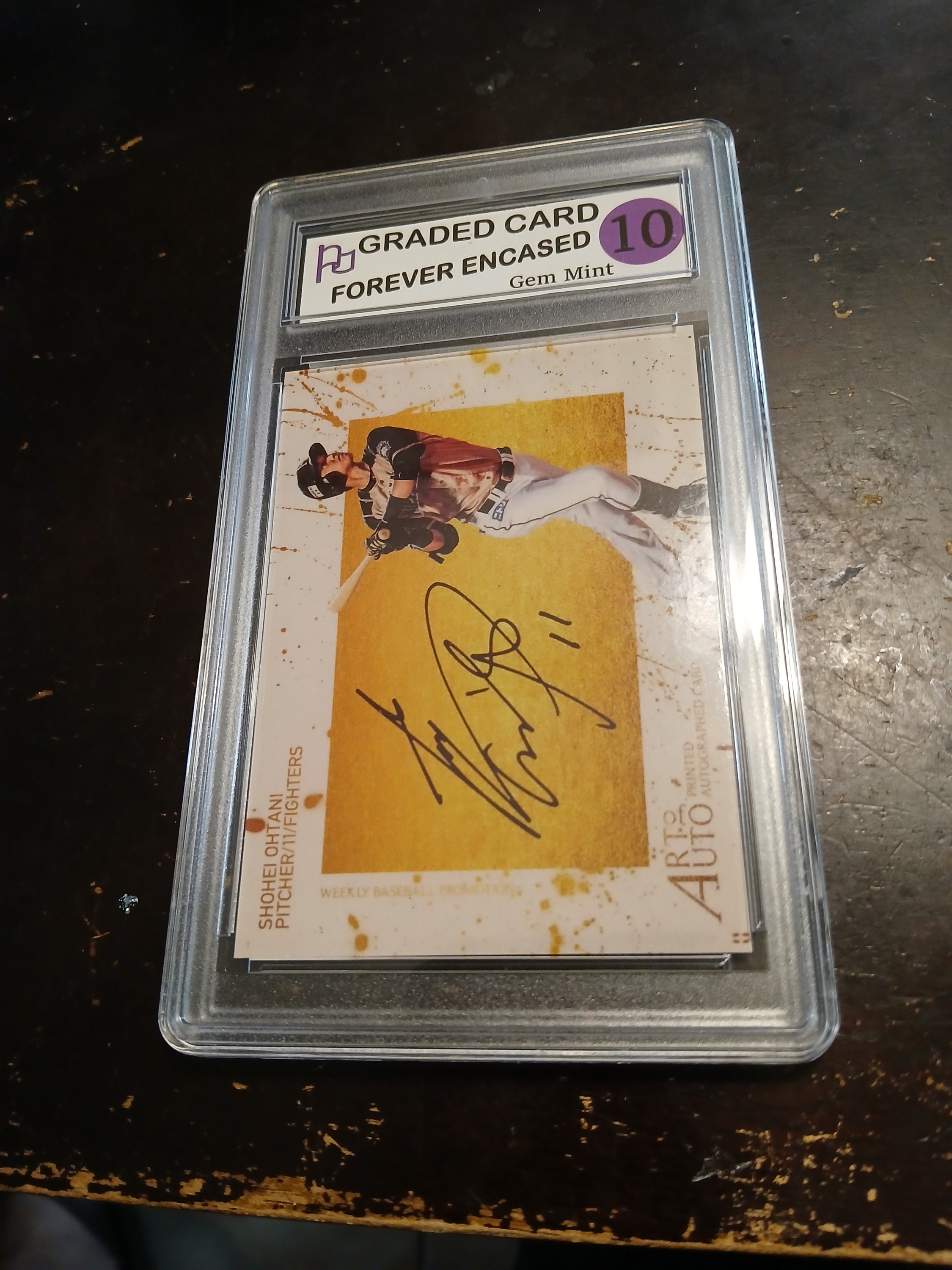 2014 BDM Japanese Shohei Ohtani Rookie Auto Facsimile Novelty Gem Mint ...