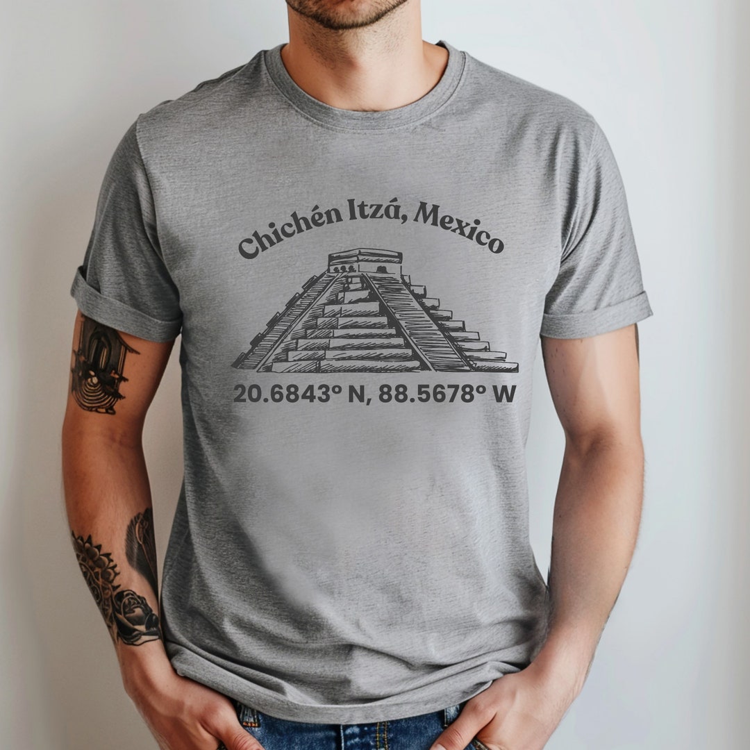 Chichen Itza Mexico T-shirt, Landmark T-shirt, Wonders of the World, T ...