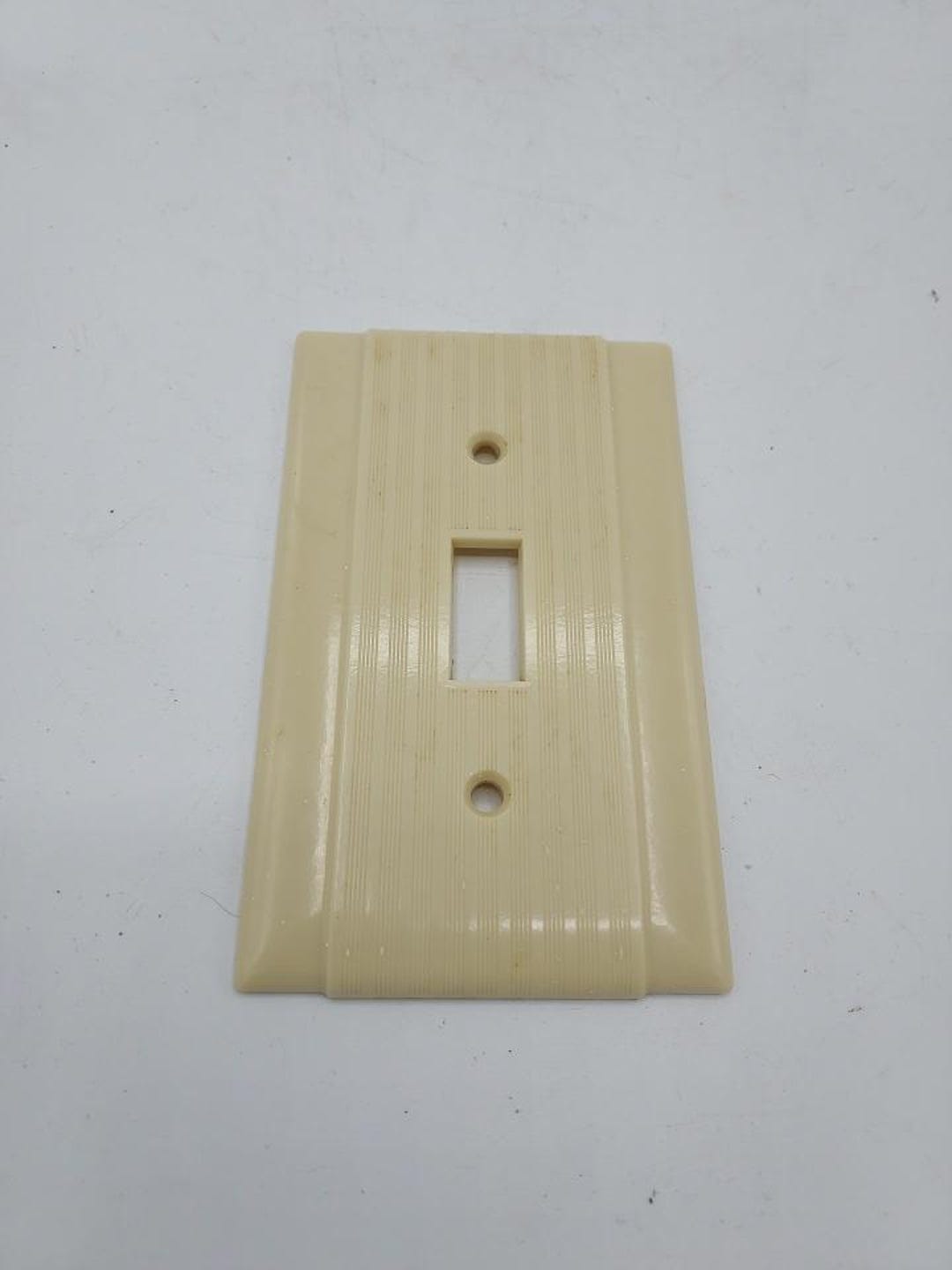 Bakelite Ivory Single Light Switch Cover - Etsy