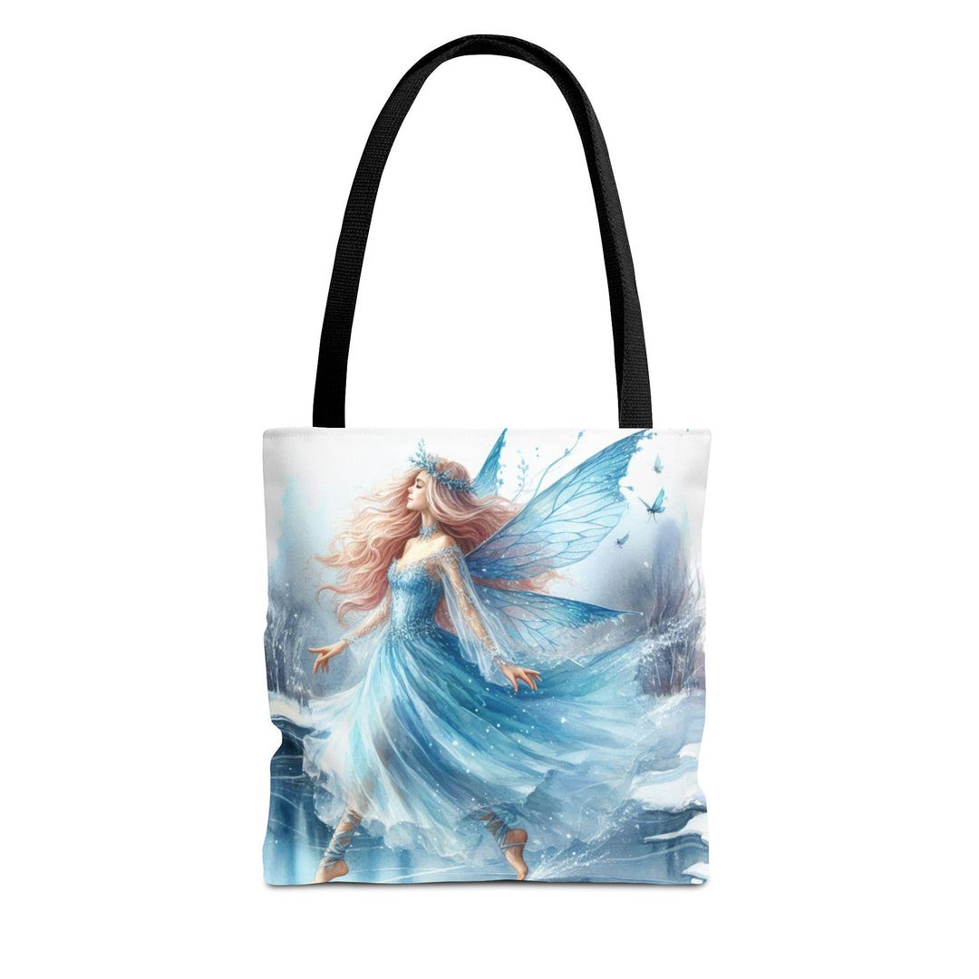 Ice Fairy Tote Bag - Blue Dress, Fantasy Tote, Magical Shoulder Bag ...