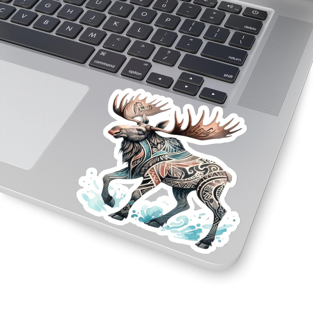 Moose Tribal Kiss-cut Stickers, Wildlife Decals, Animal Lover Gift ...
