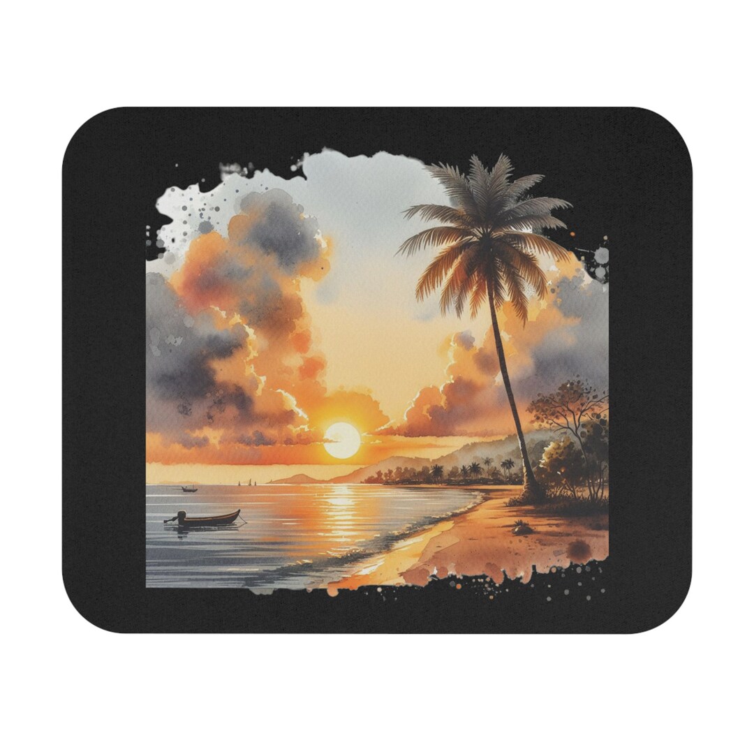 Watercolor in Paradise Mouse Pad rectangle - Etsy